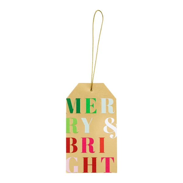 Caspari Merry & Bright Gift Tags | The Container Store