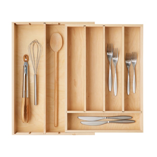 The Container Store Expandable Flatware & Utensil Tray | The Container ...