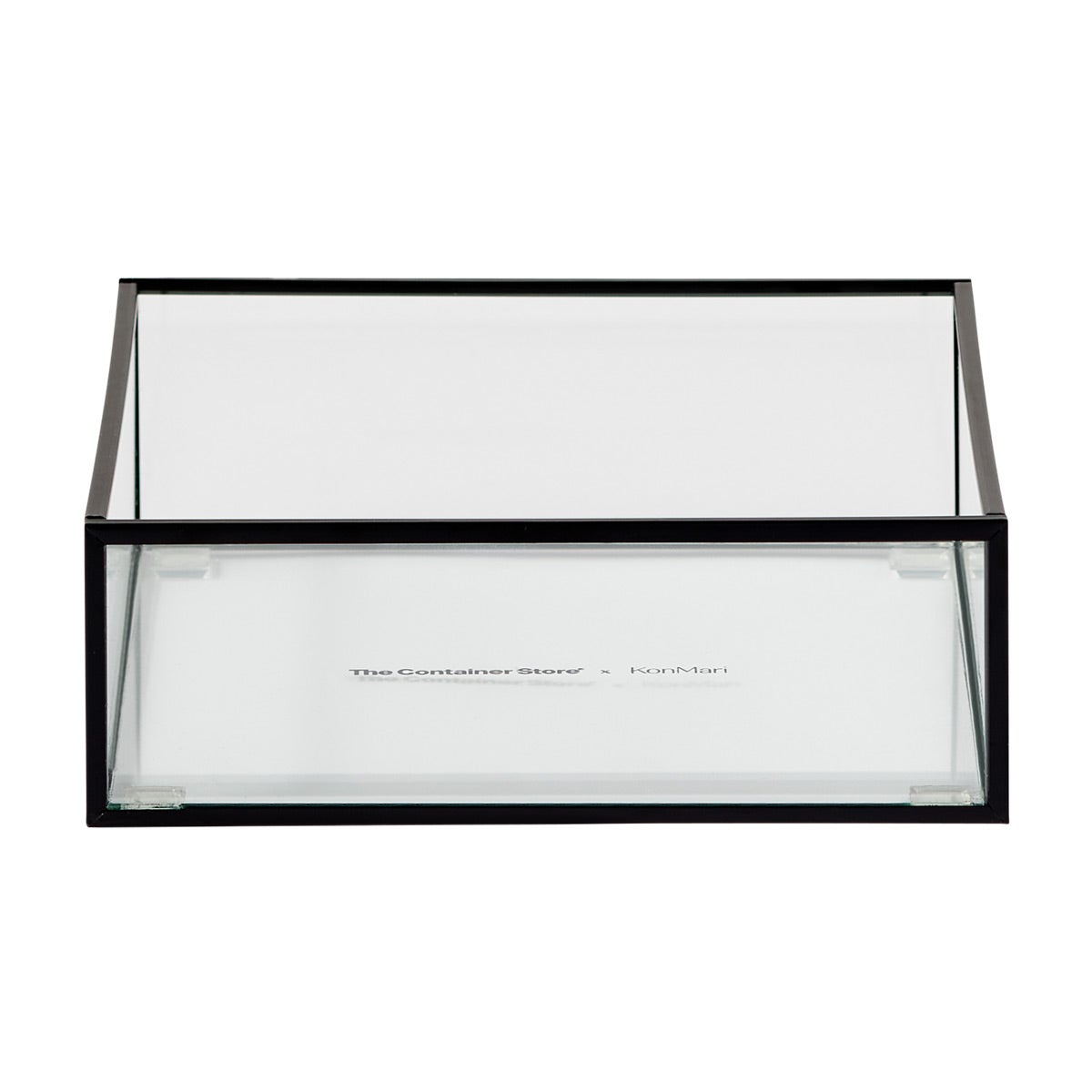 The Container Store Serenity Countertop Glass Stacking Tray | The ...
