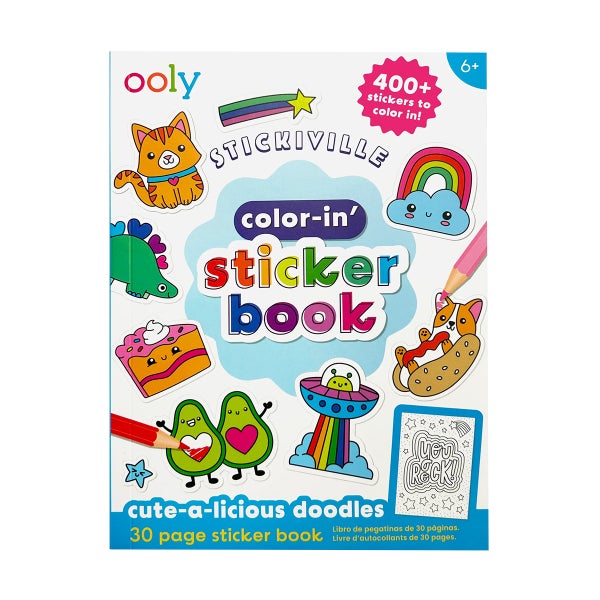 Ooly Color-in' Sticker Book | The Container Store
