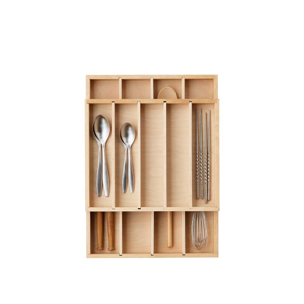 The Container Store Narrow 2-Tier Flatware & Utensil Tray | The ...