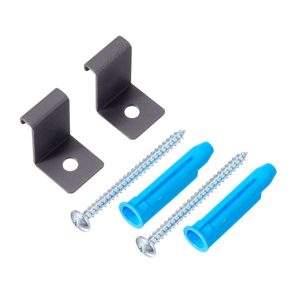 Decor Plus by Elfa Standard Clip Matte Grey Pkg/2 | The Container Store