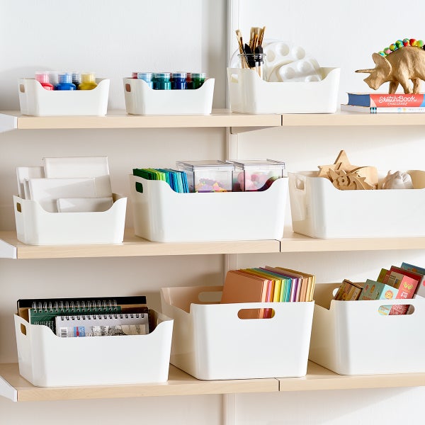 Plastic Storage Bins with Handles | The Container Store