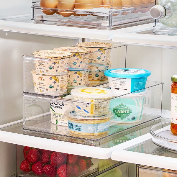 The Everything Stacking Fridge Bins | The Container Store