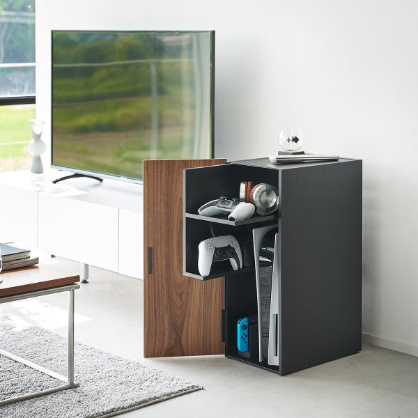 Yamazaki Tower Video Game Console Storage Rack | The Container Store