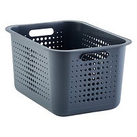 White Nordic Storage Baskets with Handles | The Container Store