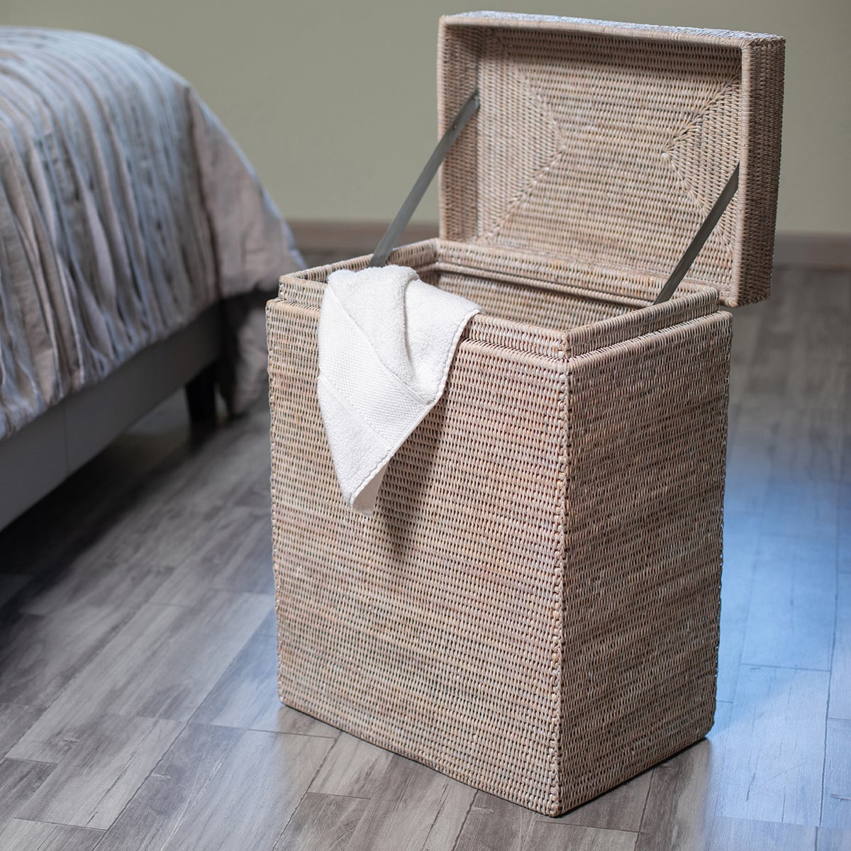 Artifacts Trading Co. Rectangular Hamper with Hinged Lid | The ...