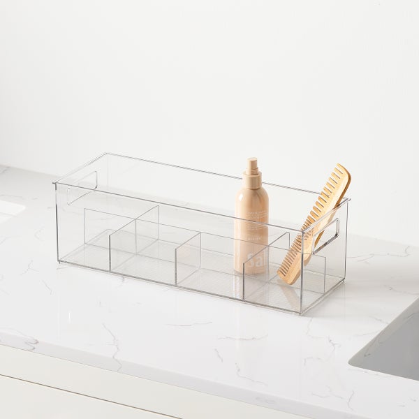 Everything Organizer Large Divided Bin | The Container Store