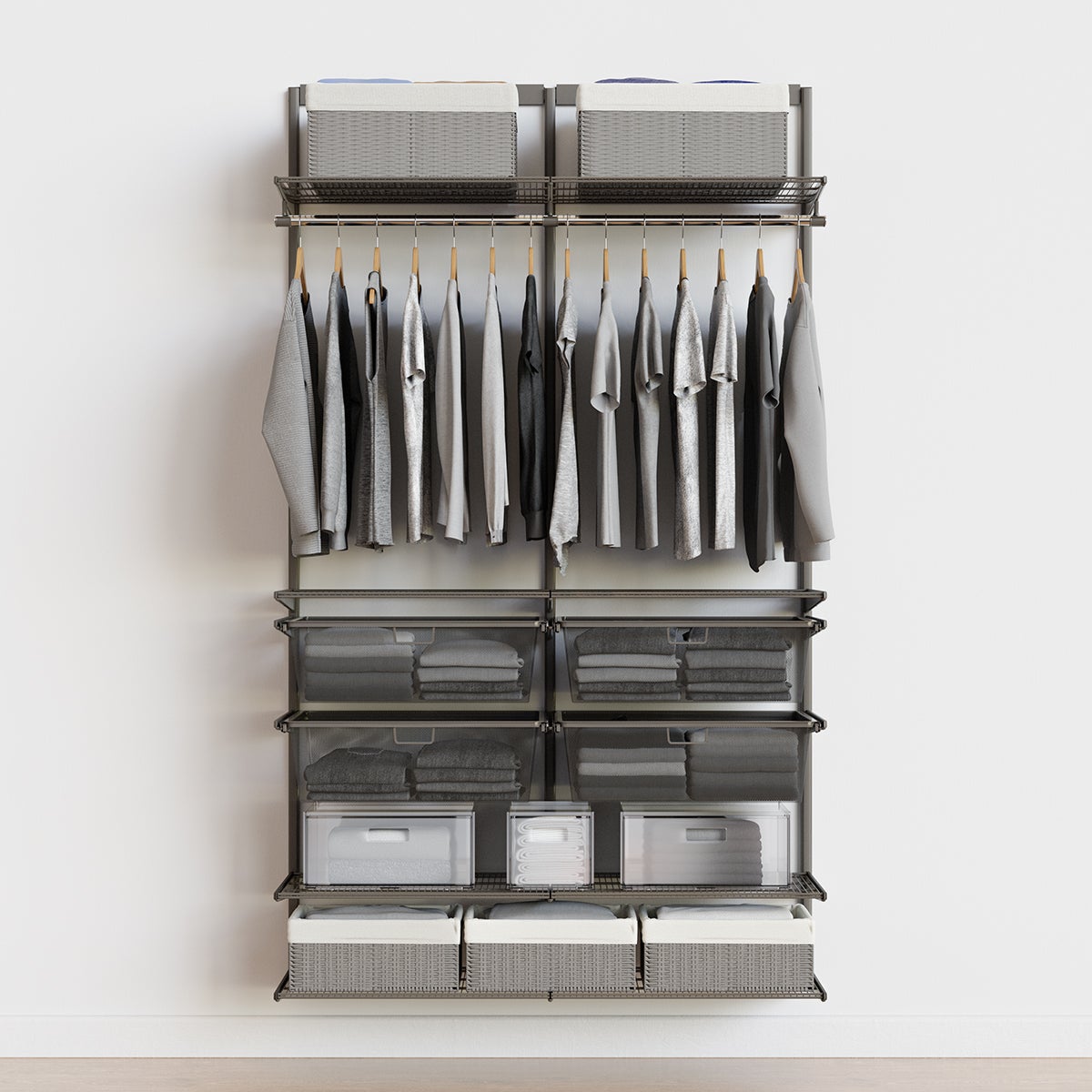 Elfa Classic 4' Reach In Closet | The Container Store