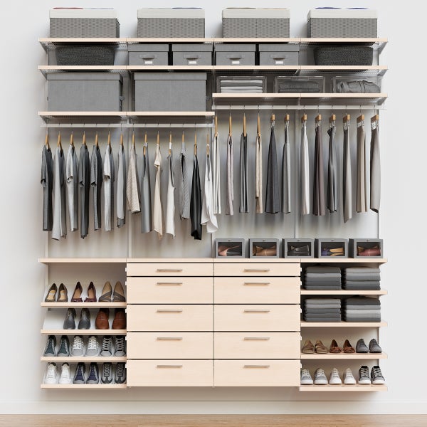 Decor Plus by Elfa 8' Reach-In Closet | The Container Store