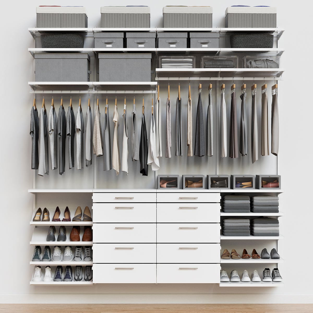 Decor Plus by Elfa 8' Reach-In Closet | The Container Store