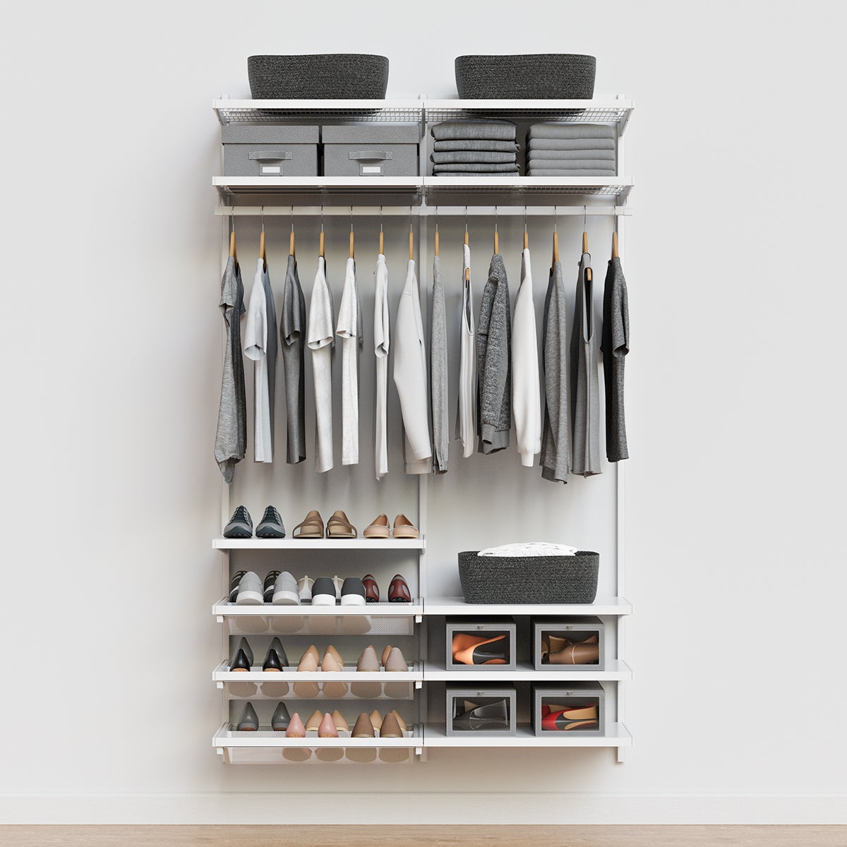Decor Plus by Elfa 4' Reach-In Short-Hang Closet | The Container Store