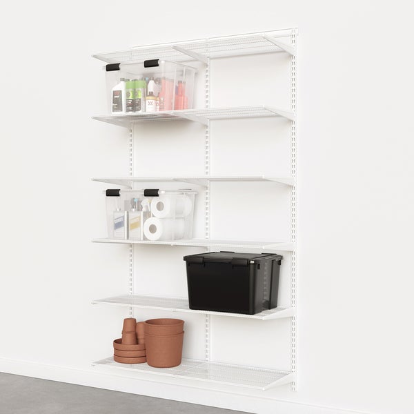 Elfa Classic 4' Basic Shelving Units for Anywhere | The Container Store