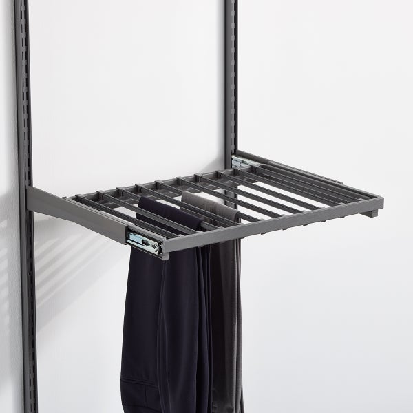 Decor Plus by Elfa Matte Grey 16" Pant Rack Rods | The Container Store