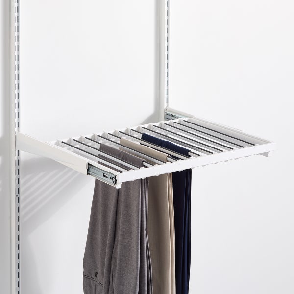Decor Plus by Elfa Matte White 16" Pant Rack Rods | The Container Store