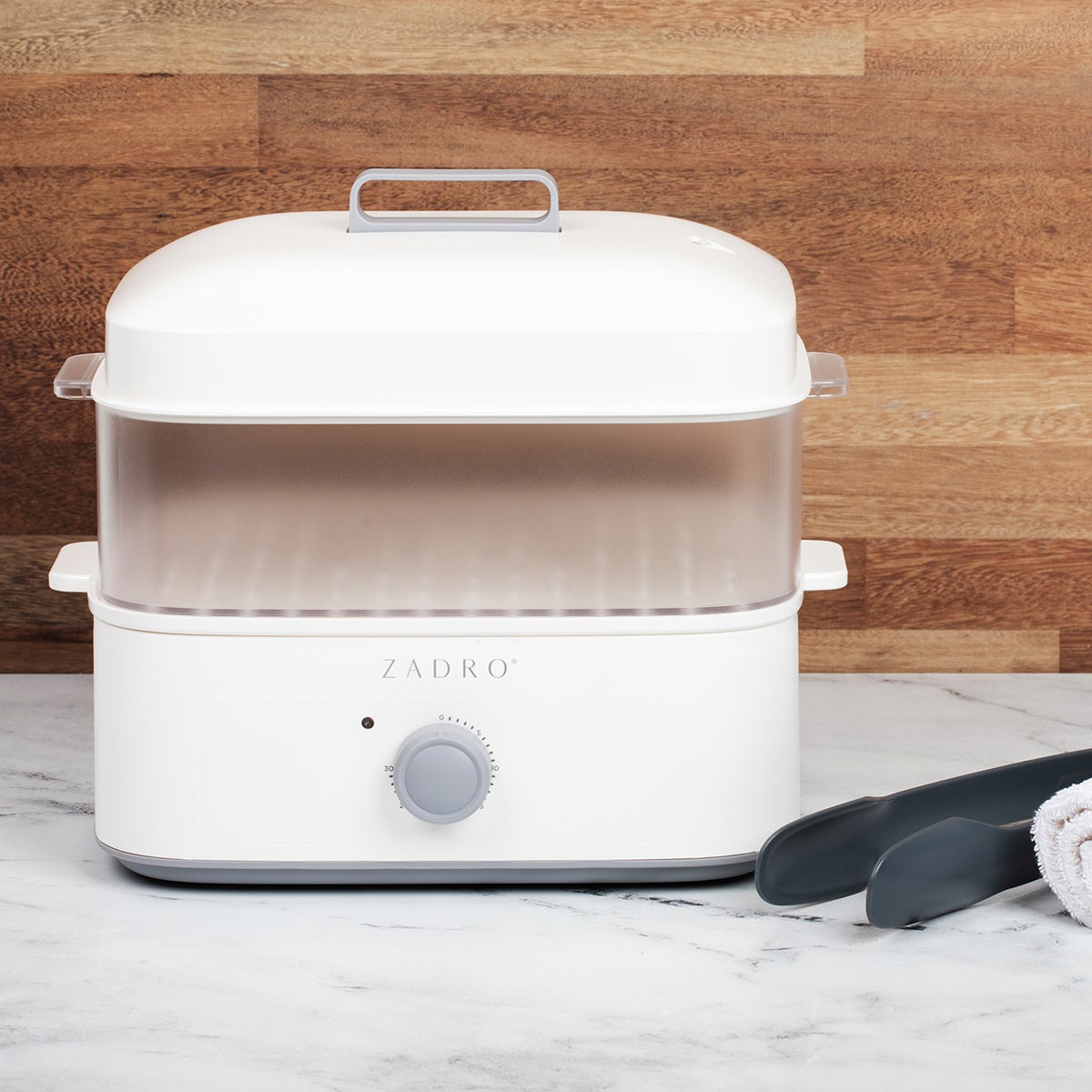 Zadro Countertop Towel Steamer with Tongs | The Container Store