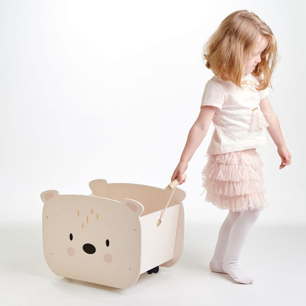 Tender Leaf Toys Pull Along Bear Cart | The Container Store