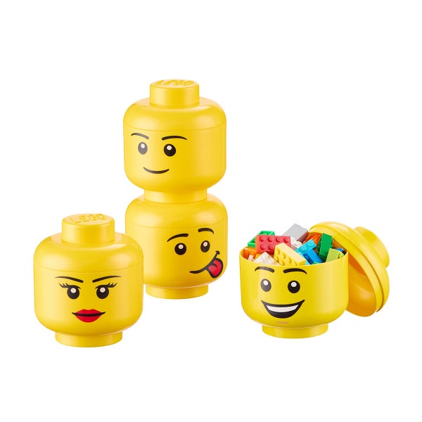LEGO Mini Storage Heads | The Container Store