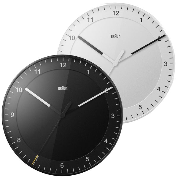 Braun BC17 Classic Large Analog Wall Clock | The Container Store