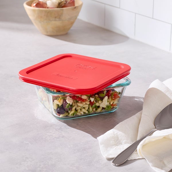 Pyrex Square Simply Store Glass Food Storage Container | The Container ...