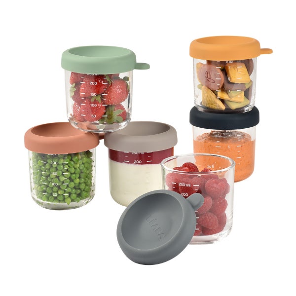 BEABA Glass Baby Food Jars Set of 6 | The Container Store