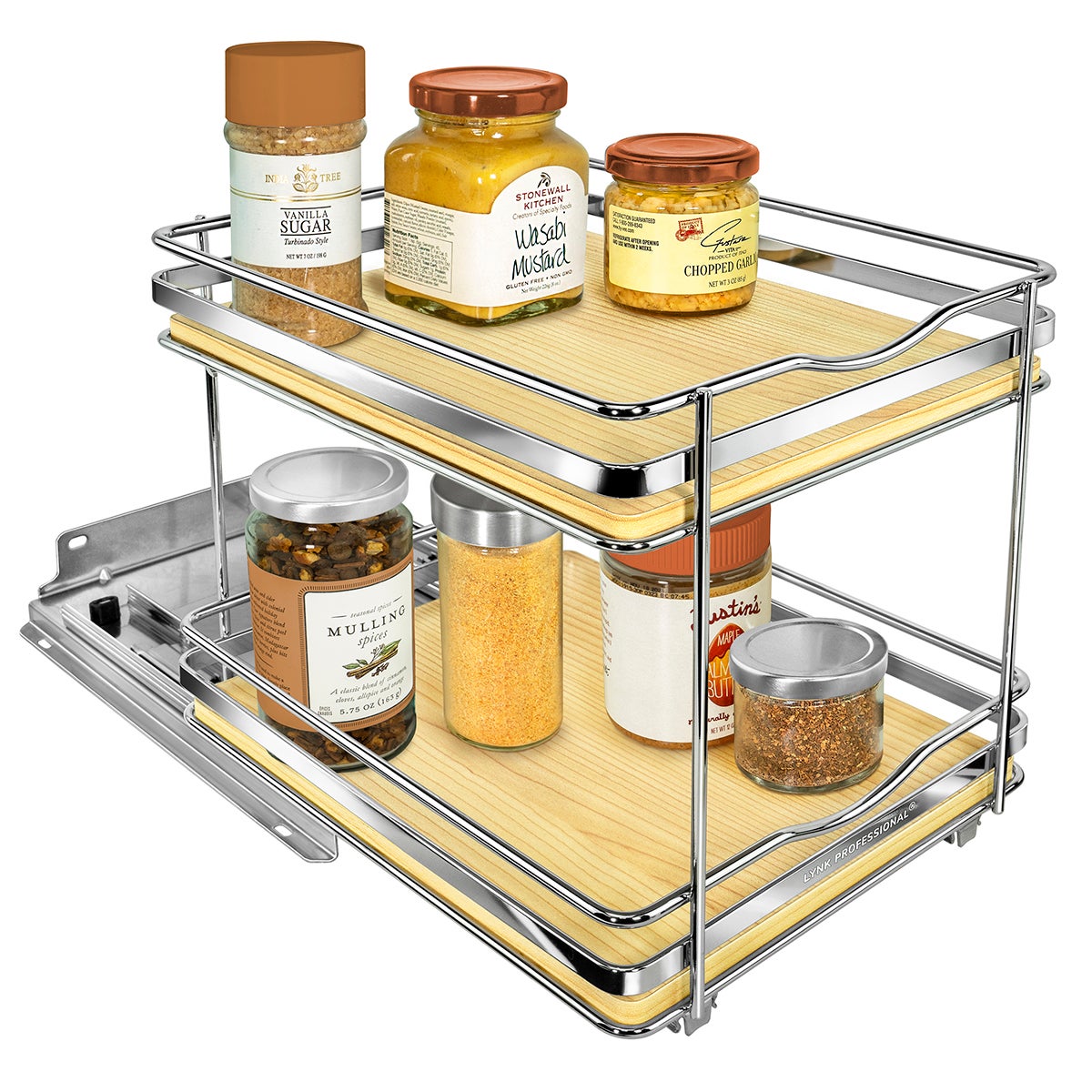 Lynk Professional Elite 2-Tier Slide-Out Spice Rack | The Container Store