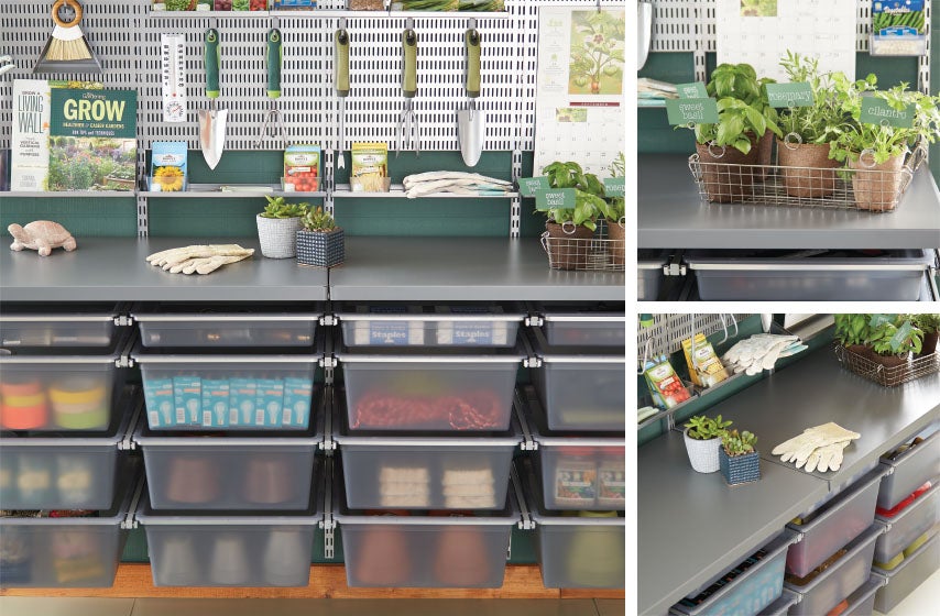 Platinum Elfa Utility Garage & Garden Center