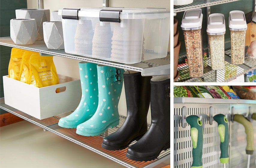 Platinum Elfa Utility Garage & Garden Center